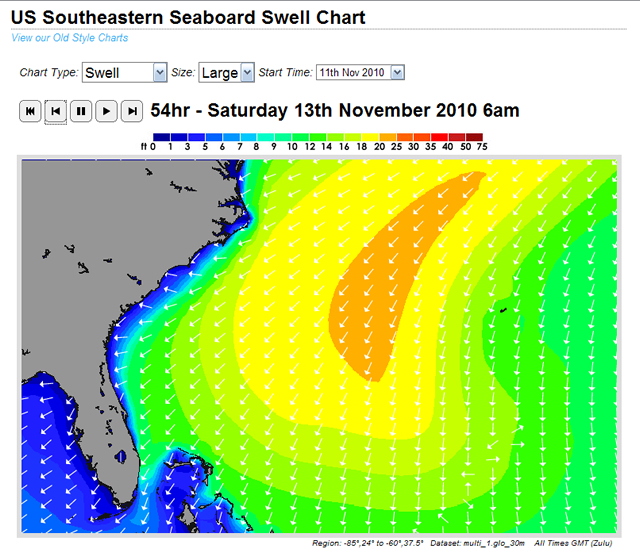 Cape Canaveral surf report, huge swell update (11/11/10) – Johnson ...